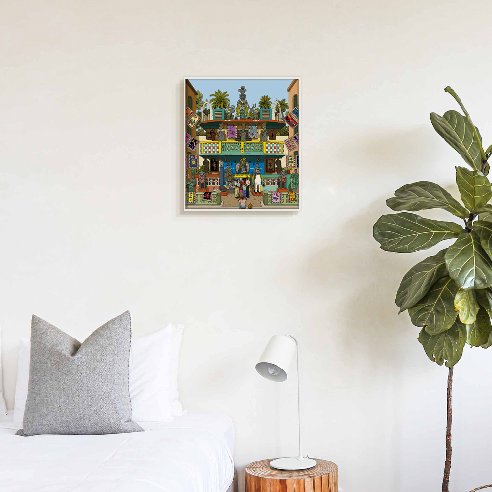 [액자포함] Family Photo at Mankessim Posuban - 아티쉬